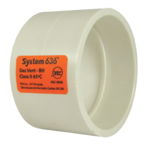 IPEX System 636 Flue Gas Vent PVC Coupling - NP Supply